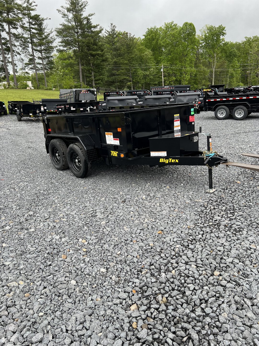 New 2024 Big Tex Trailers 70SR 5X10 7K SINGLE RAM DUMP BLACK Dump ...