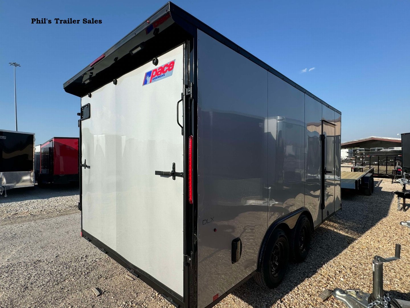 New 2025 Pace American 8.5X16 REAR WING SCREWLESS EXTERIOR BLACKOUT ...