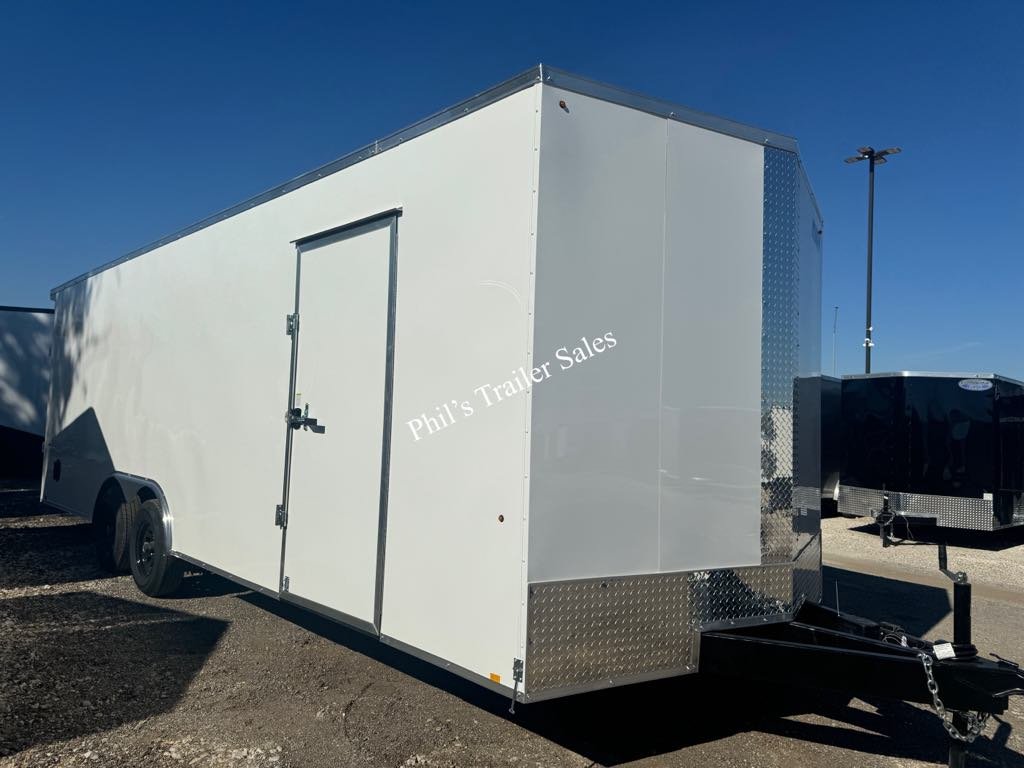 New PACE AMERICAN 8.5X24 Cargo / Enclosed Trailer ESCAPE DOOR / REAR ...
