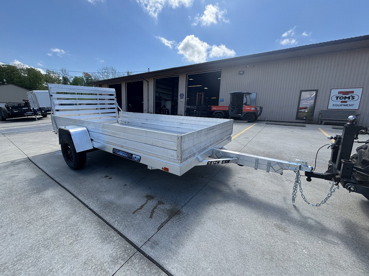 New 2026 Aluma Trailers 6812H-ESA Aluminum Utility Trailer w/ 12" Side Kit - Ramp - 2990# GVWR ...