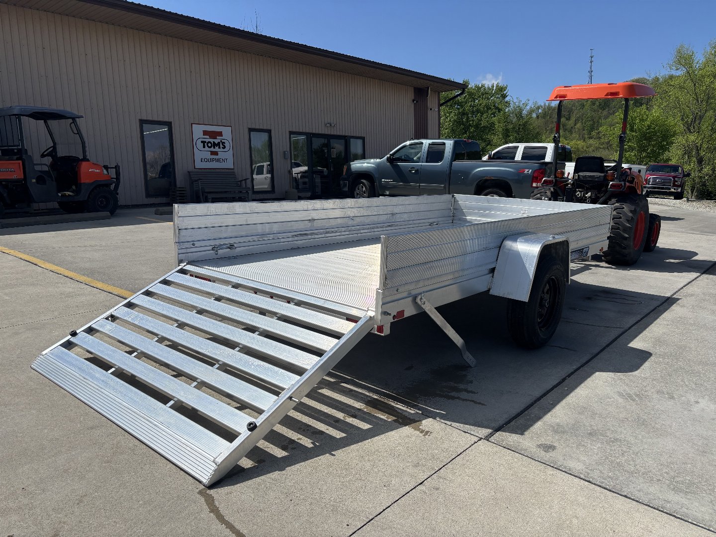 New 2026 Aluma Trailers 6812H-ESA Aluminum Utility Trailer w/ 12" Side ...