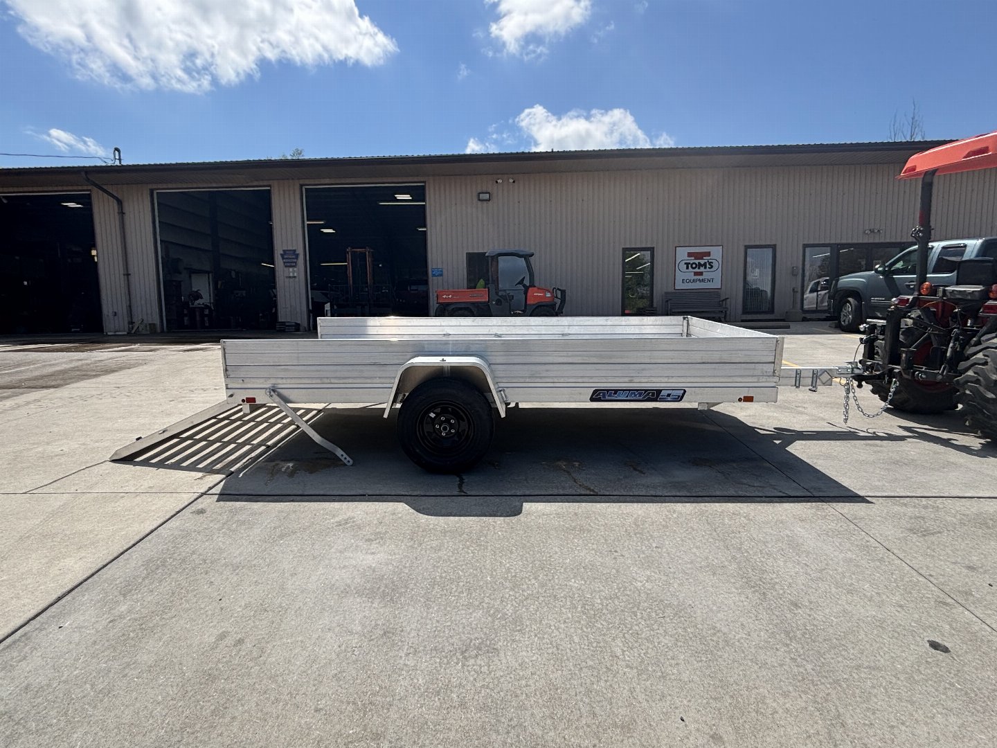 New 2026 Aluma Trailers 6812H-ESA Aluminum Utility Trailer w/ 12" Side Kit - Ramp - 2990# GVWR ...