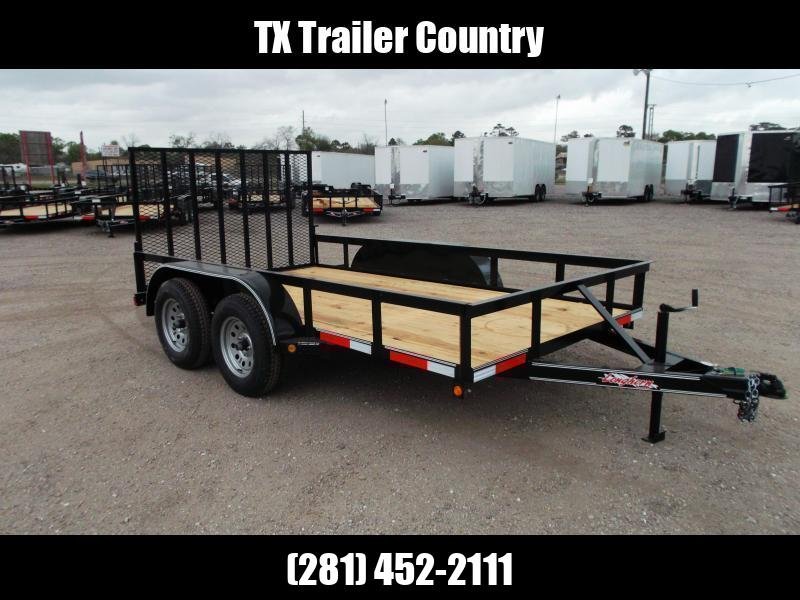 New 2025 LONGHORN TRAILERS 12ft Tandem Axle Utility Trailer w/ Heavy ...