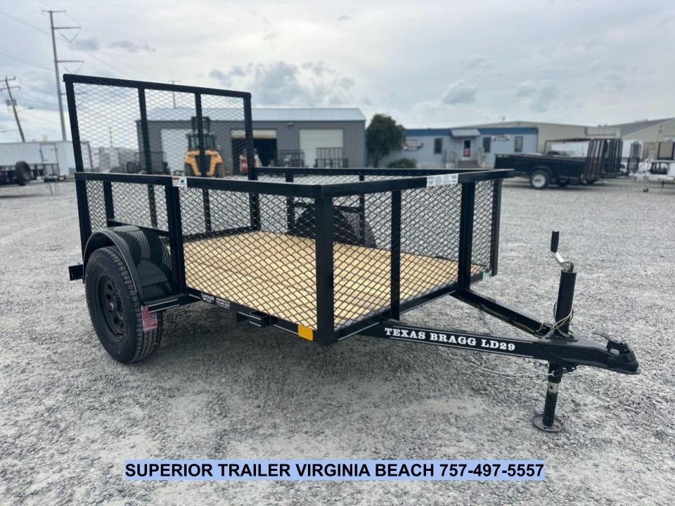 New 2025 TEXAS BRAGG TRAILERS 5x8LD w/ 2' Expanded Sides & Gate Utility ...