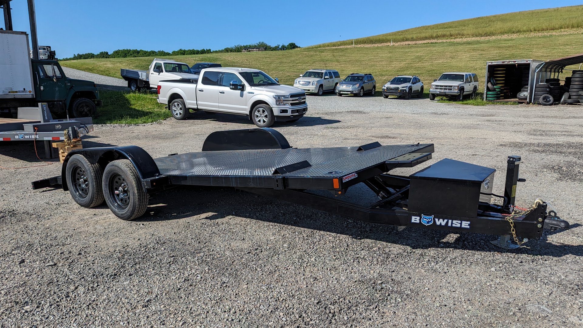 New 2025 BWise 20' HD Diamond Deck Hydraulic POWER Tilt Car Hauler ...