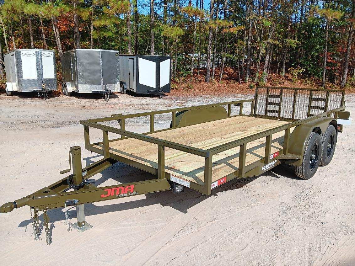 New 2025 82X16 10K TANDEM AXLE UTILITY TRAILER WITH DOVETAIL AND BRAKES ...