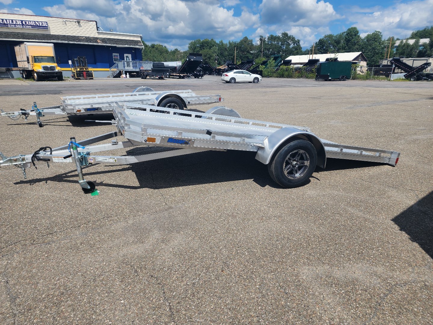 New 2025 Mission 6.5X14 ALUMINUM TILT Utility Trailer | Taylor Pennsylvania