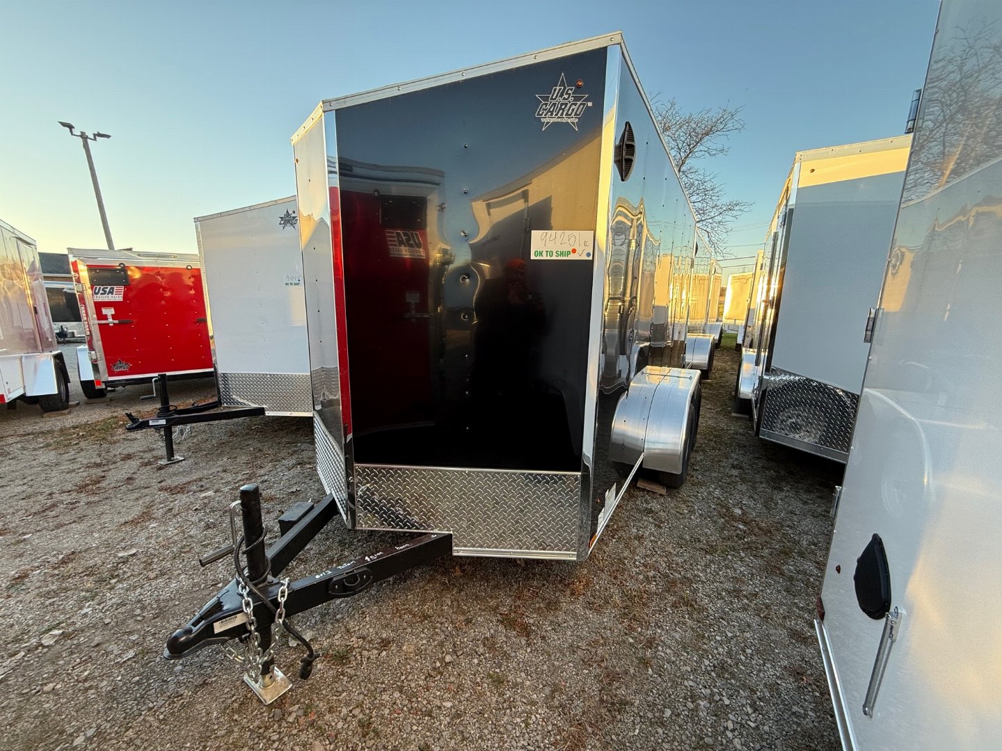 New 2025 US Cargo 6 x 12 Tandem Enclosed Trailer with 6FT INTERIOR ...