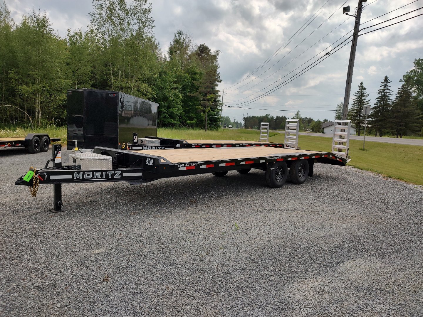 New 2025 MORITZ INTERNATIONAL 20+4'' Bumper Pull Deckover Equipment Trailer | Gouverneur New York