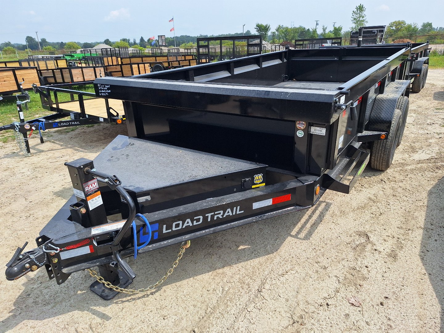 New 2025 Load Trail 83"x14' 2 Ft Wall Dump Trailer | Grayling Michigan