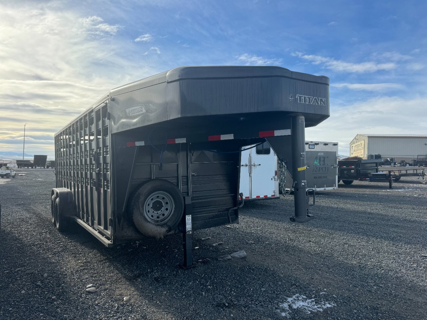New 2025 TITAN 20' Standard Stock Trailer | Three Forks Montana