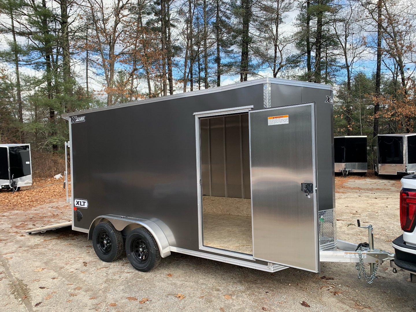 New 2025 High Country 7.4x14 + 18" V-Nose/ XLT Aluminum trailer / 7 ...