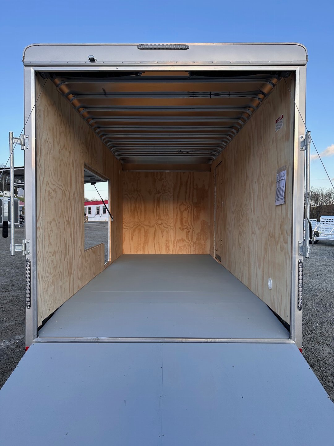 New 2025 Car Mate 7x16 HD Custom Cargo Trailer w/ Step-Out Awning Door ...