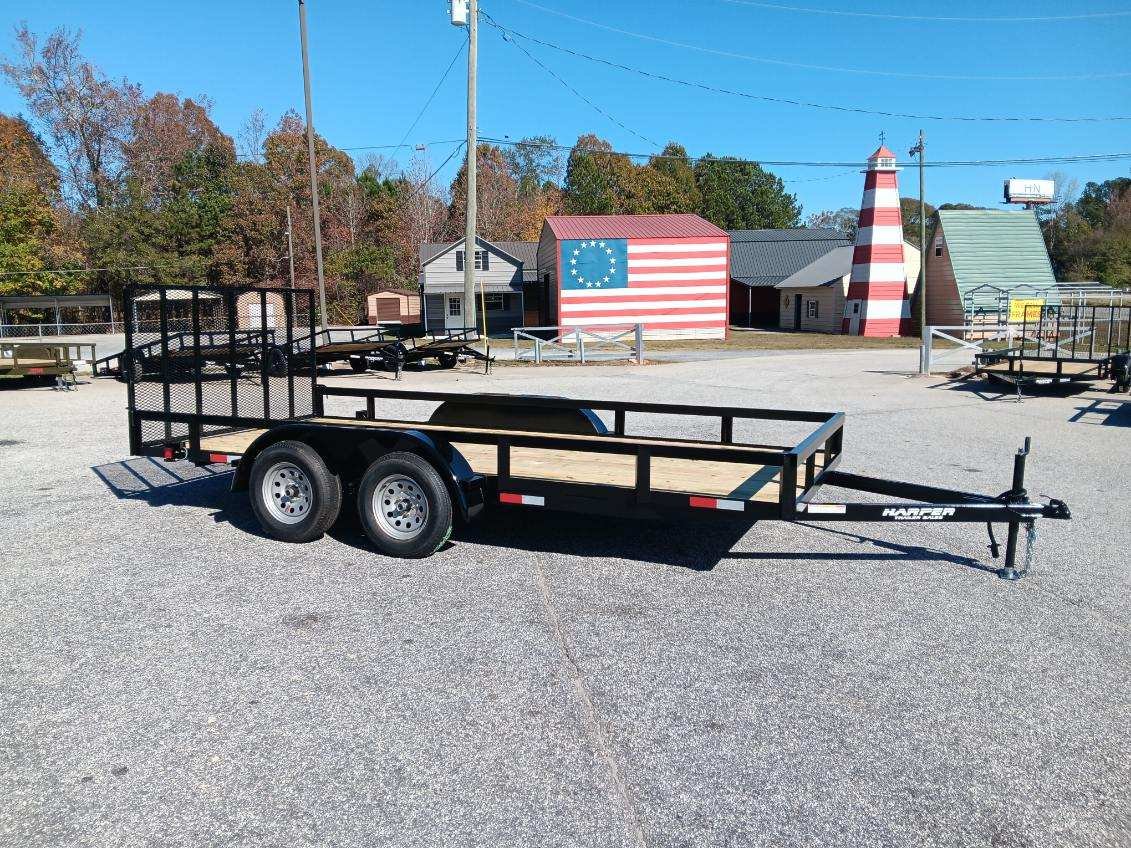 New 2025 7X16 TANDEM AXLE UTILITY TRAILER WITH BRAKES | Carrollton Georgia