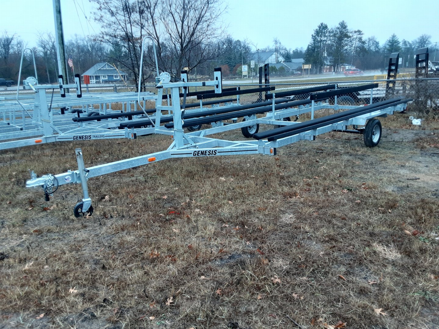 New 2024 Genesis Trailers 20FT SINGLE AXEL PONTOON Boat Trailer ...