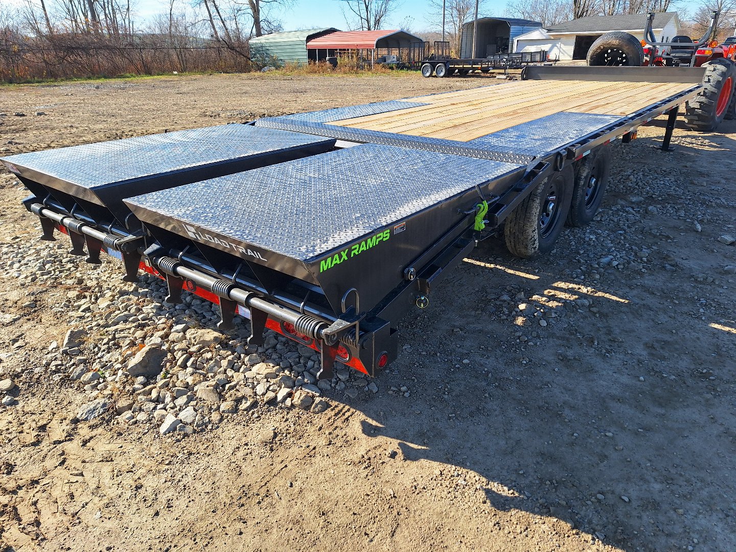 New 2025 Load Trail 102x24 Deckover Trailer W/Max Ramps | Grayling Michigan