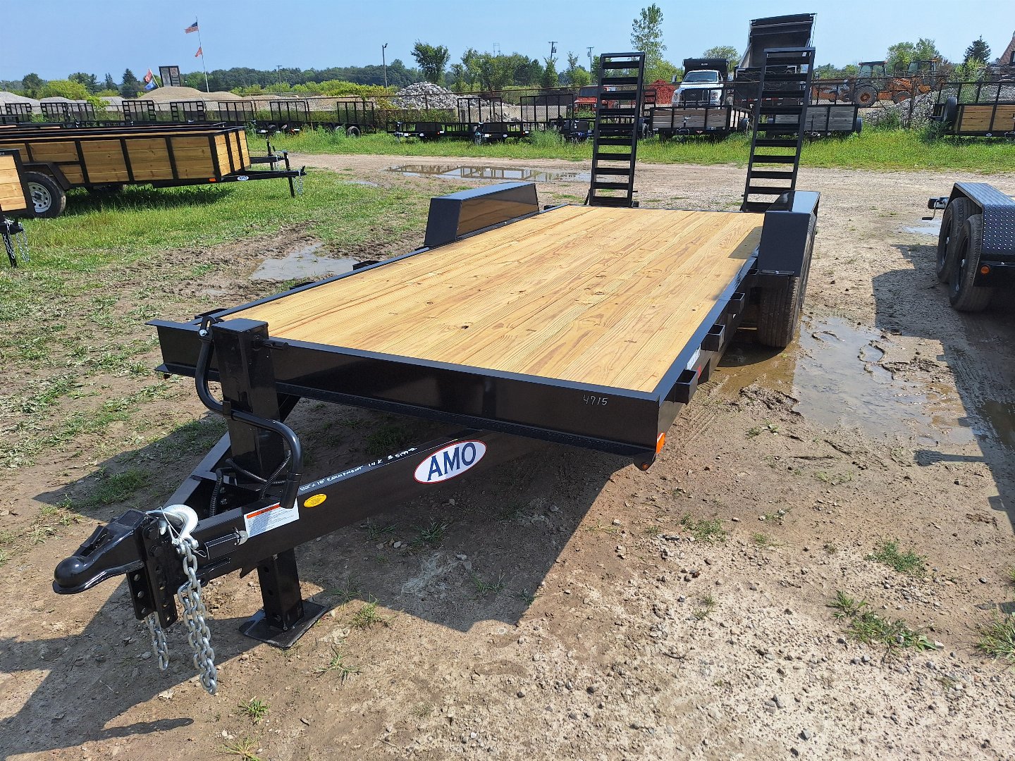 New 2025 AMO 82"x18' 14K Equipment Trailer | Lake Odessa Michigan