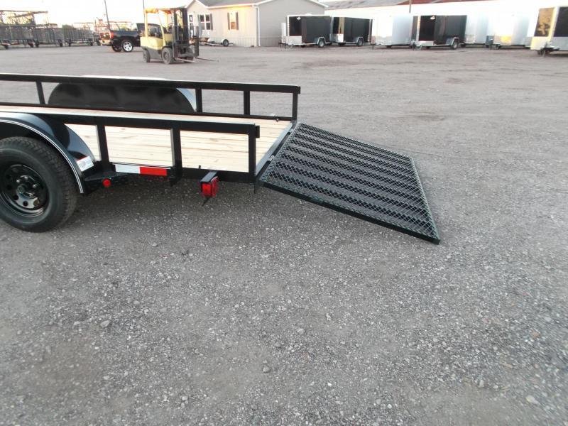 New 2025 LONGHORN TRAILERS 14ft Utility Trailer / Lowboy Utility Trailer / 4ft Ramp Gate ...