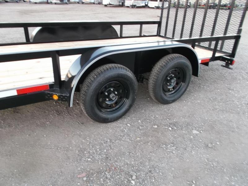 New 2025 LONGHORN TRAILERS 14ft Utility Trailer / Lowboy Utility Trailer / 4ft Ramp Gate ...