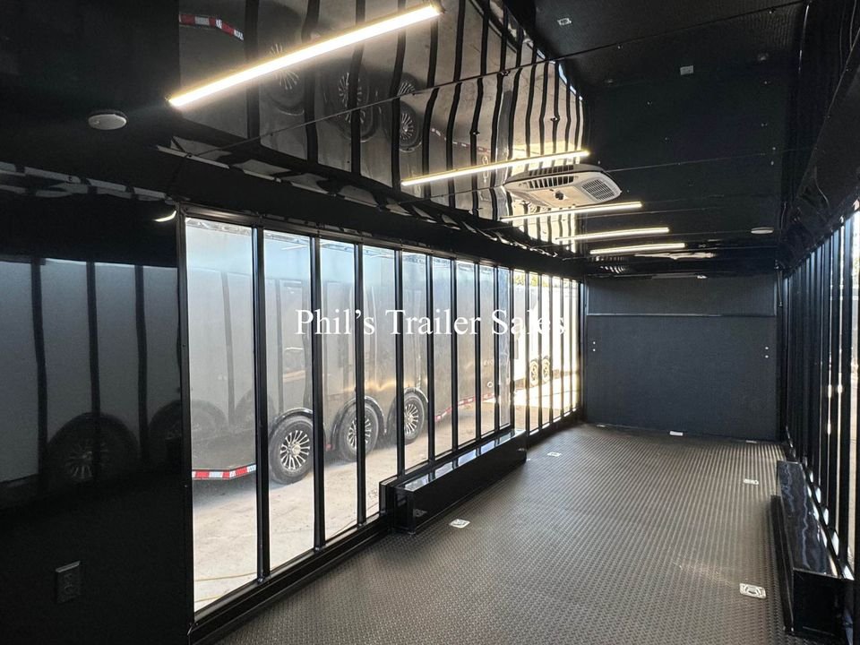 New 2025 8.5X28 Car / Racing Trailer CLEAR SIDES SHOW CAR TRAILER REAR ...