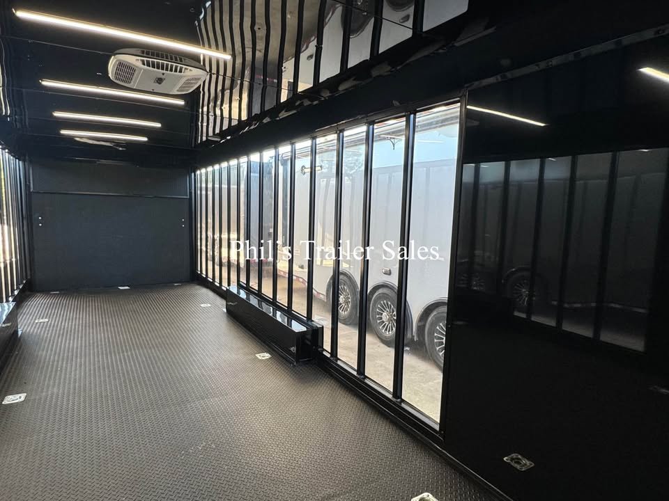 New 2025 8.5X28 Car / Racing Trailer CLEAR SIDES SHOW CAR TRAILER REAR ...