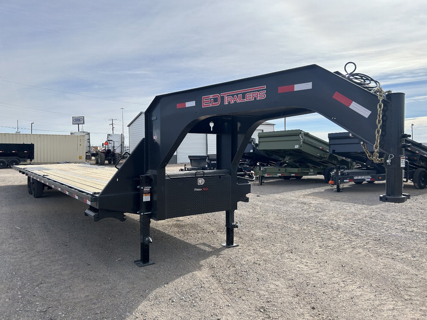 New 2025 ED Trailers 102x40 20k Deckover Gooseneck Trailer | El Paso Texas