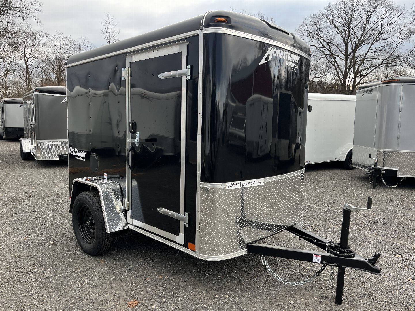 New 2025 Homesteader 508CS - 5x8 Cargo Trailer - ** BLACK ** RAMP DOOR ...