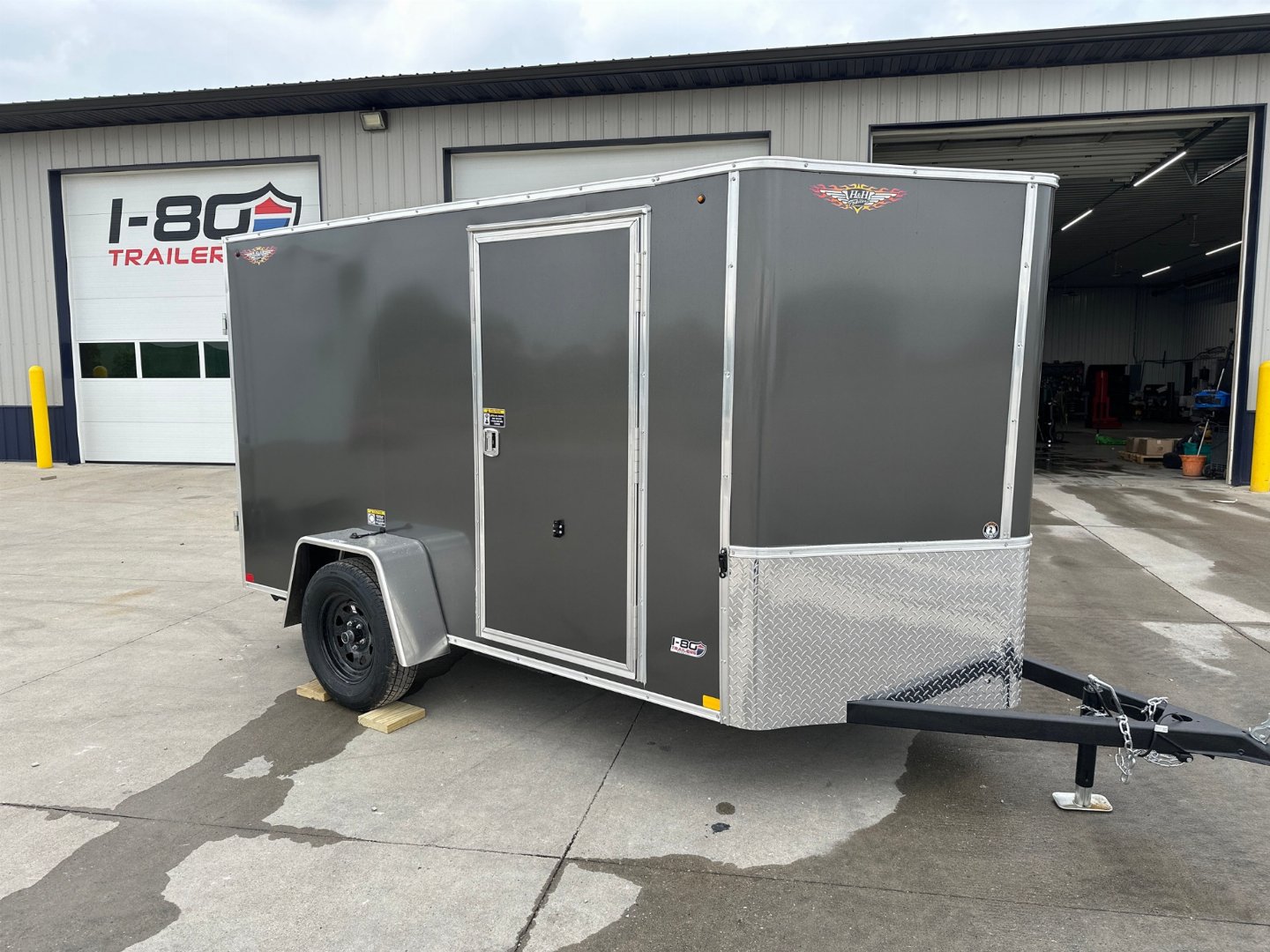 New 2025 H&H Trailers 5'x10' 3k Flat Top V-Nose Enclosed Cargo Trailer ...