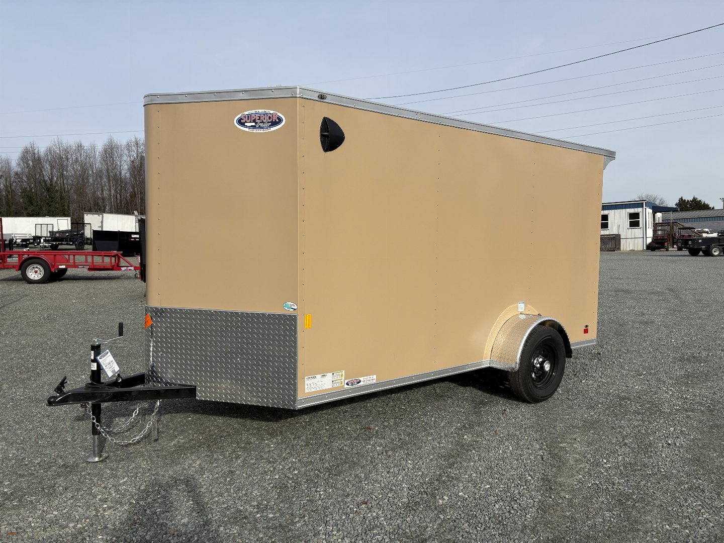 New 2025 CONTINENTAL CARGO 6X12 Enclosed w/ Rear Wing & Ramp Door ...