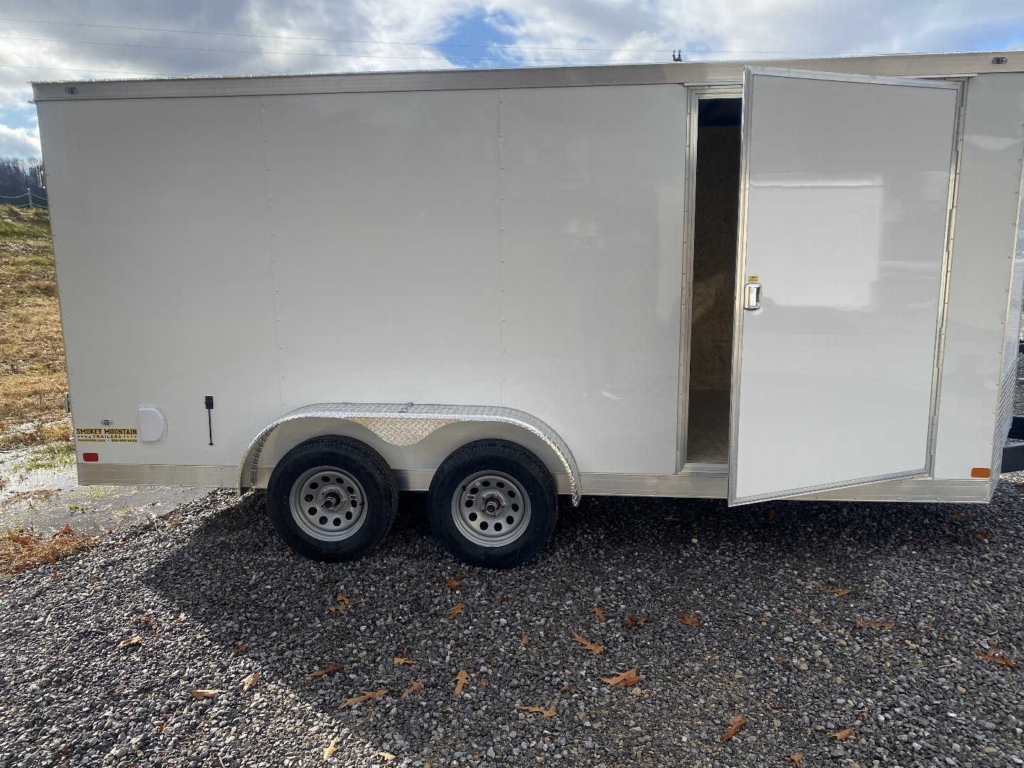 New 2025 Covered Wagon Trailers 7X14 TA WHITE Cargo / Enclosed Trailer ...