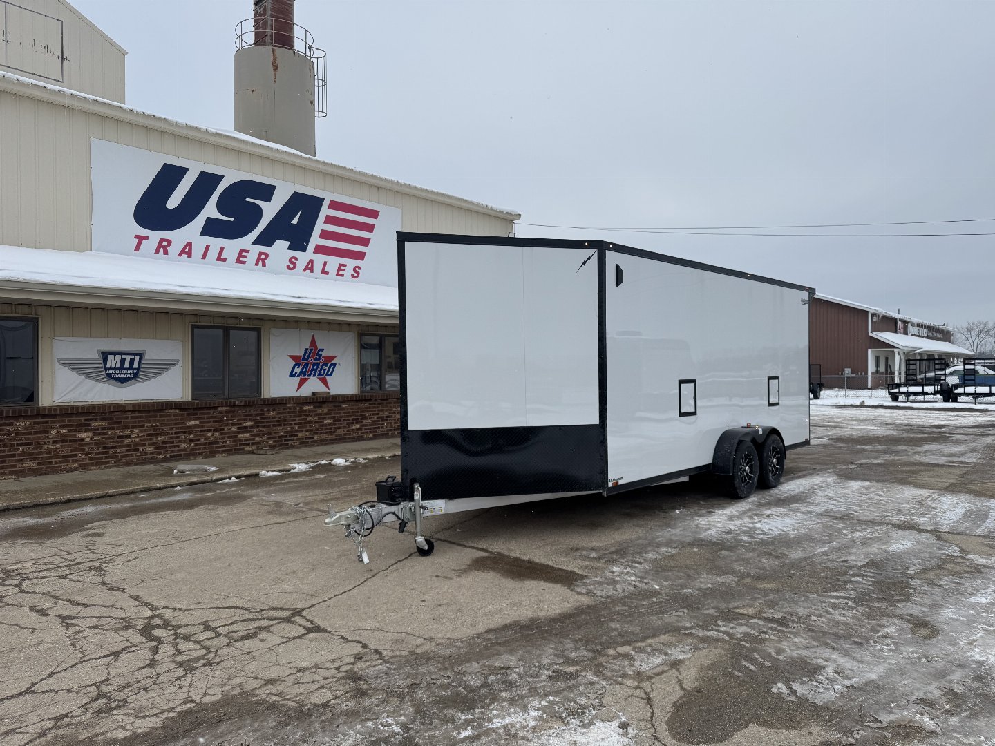 New 2025 Lightning Trailers 7x23 Aluminum Snowmobile Trailer w/7ft ...