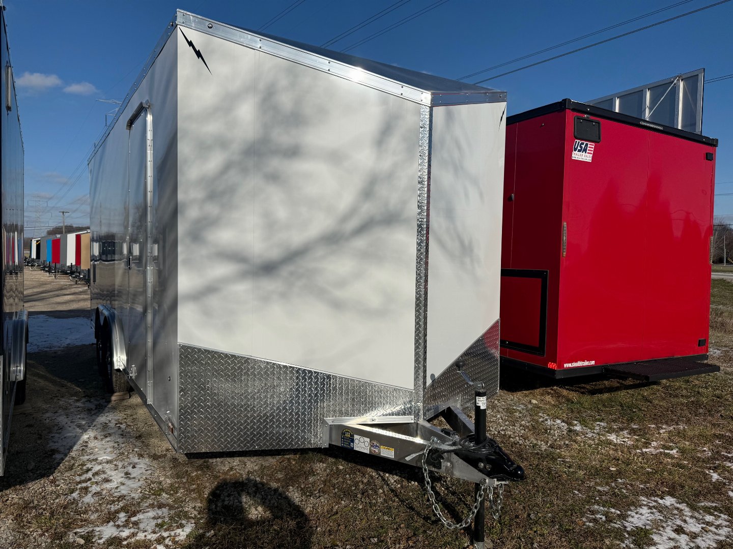 New 2025 8.5 x 18 10K GVW LIGHTNING TRAILERS All Aluminum Car Hauler ...