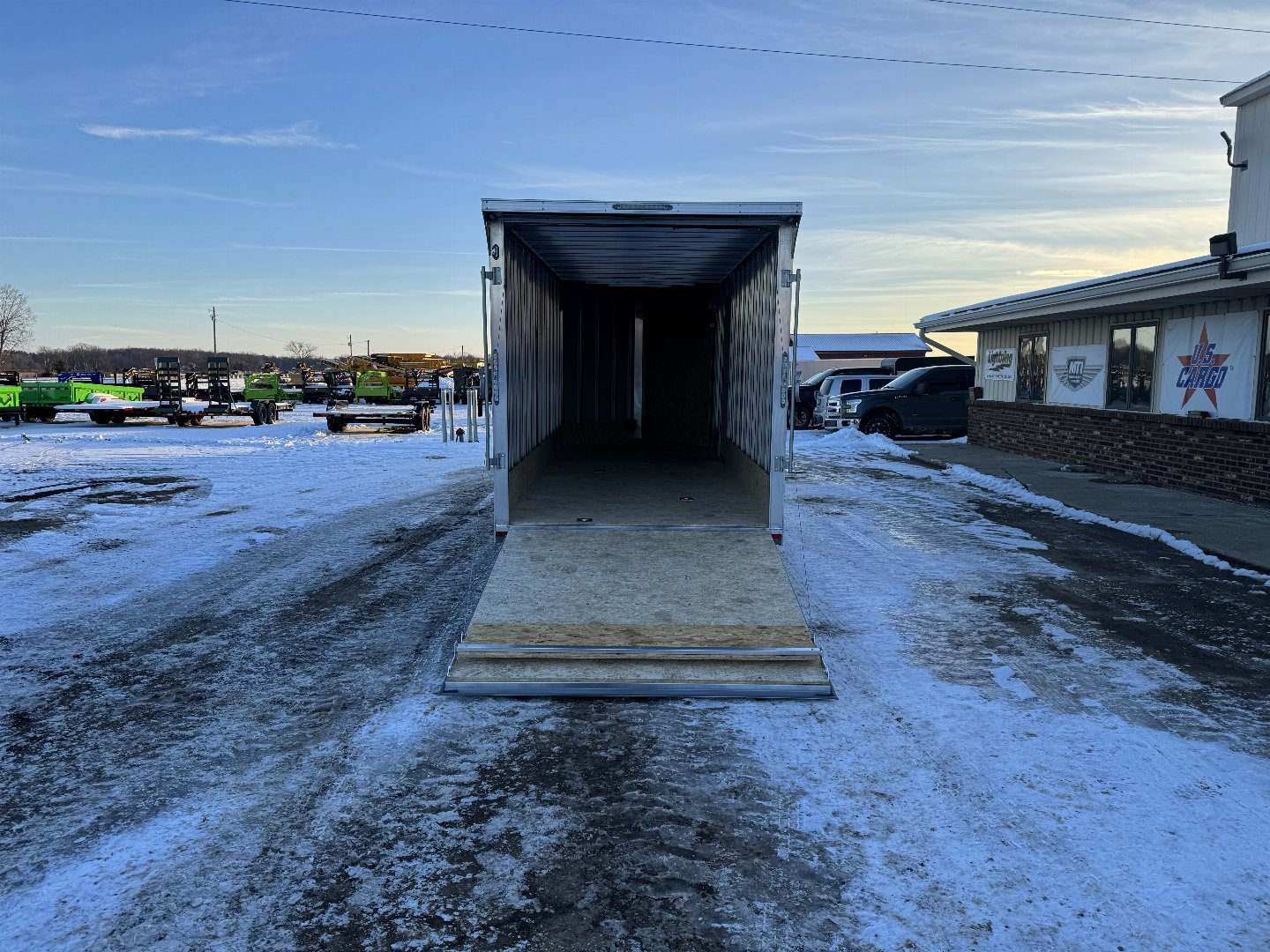 New 2025 Lightning Trailers 7x23 Aluminum 3-Place + 12 Snowmobile ...