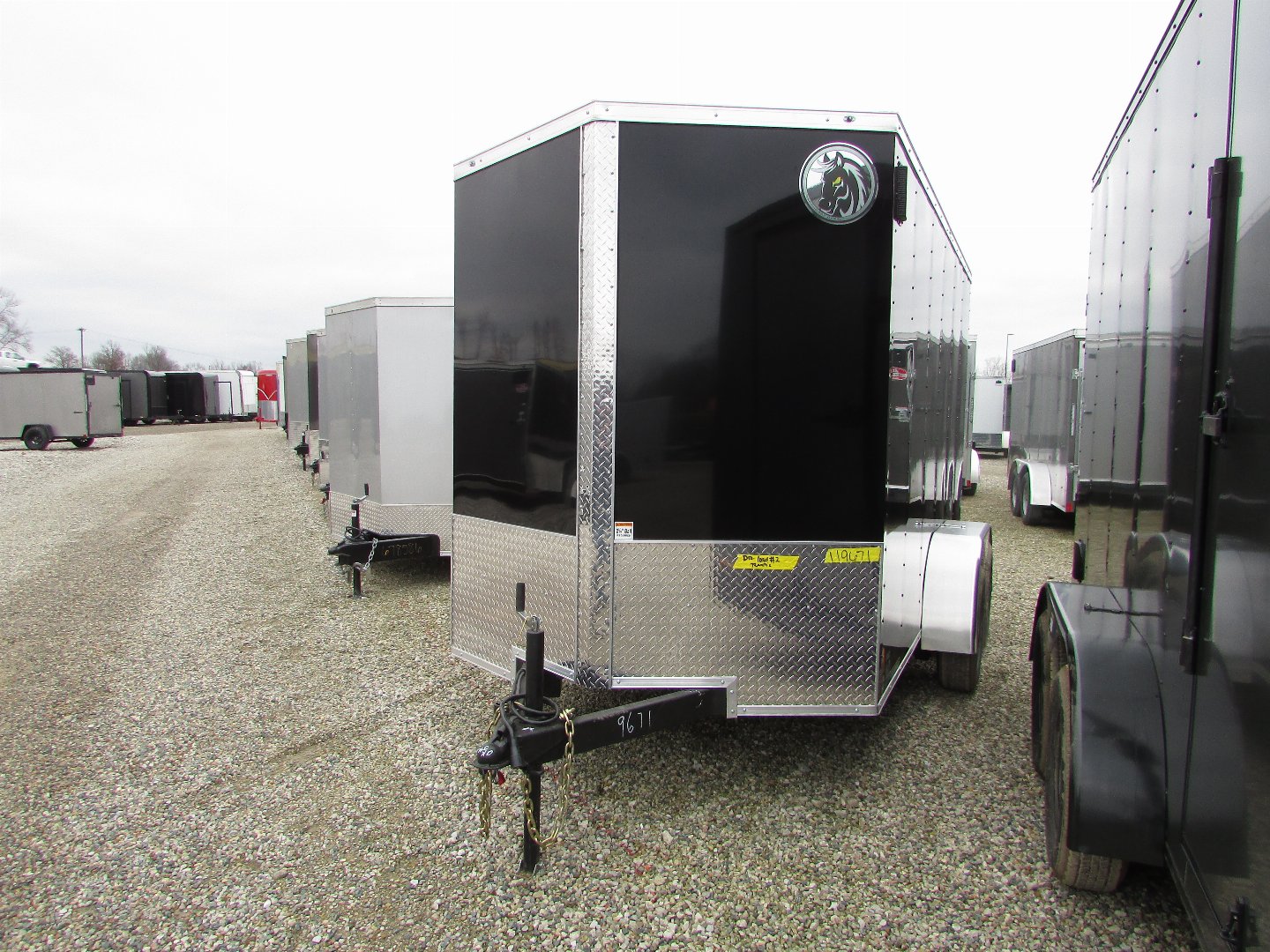 New 2025 Darkhorse Cargo 6' X 12' R ENCLOSED TRAILER WITH TANDEM AXLES ...
