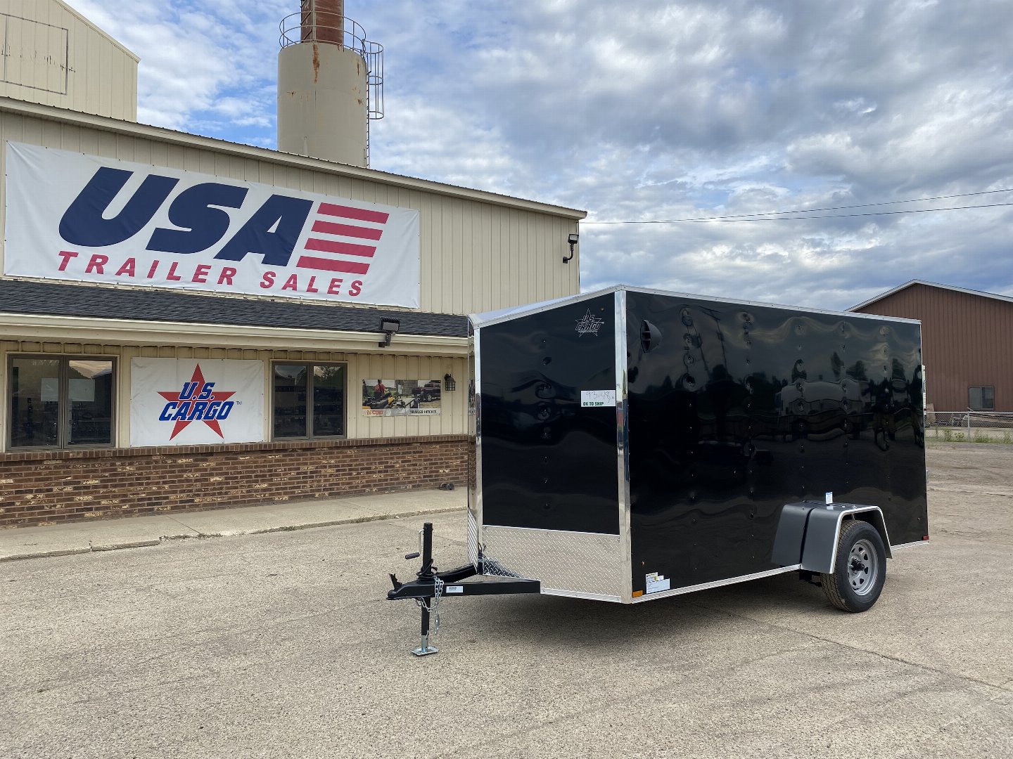 New 2025 US CARGO Scout 6x12 V-Nose Ramp Door Cargo / Enclosed Trailer ...