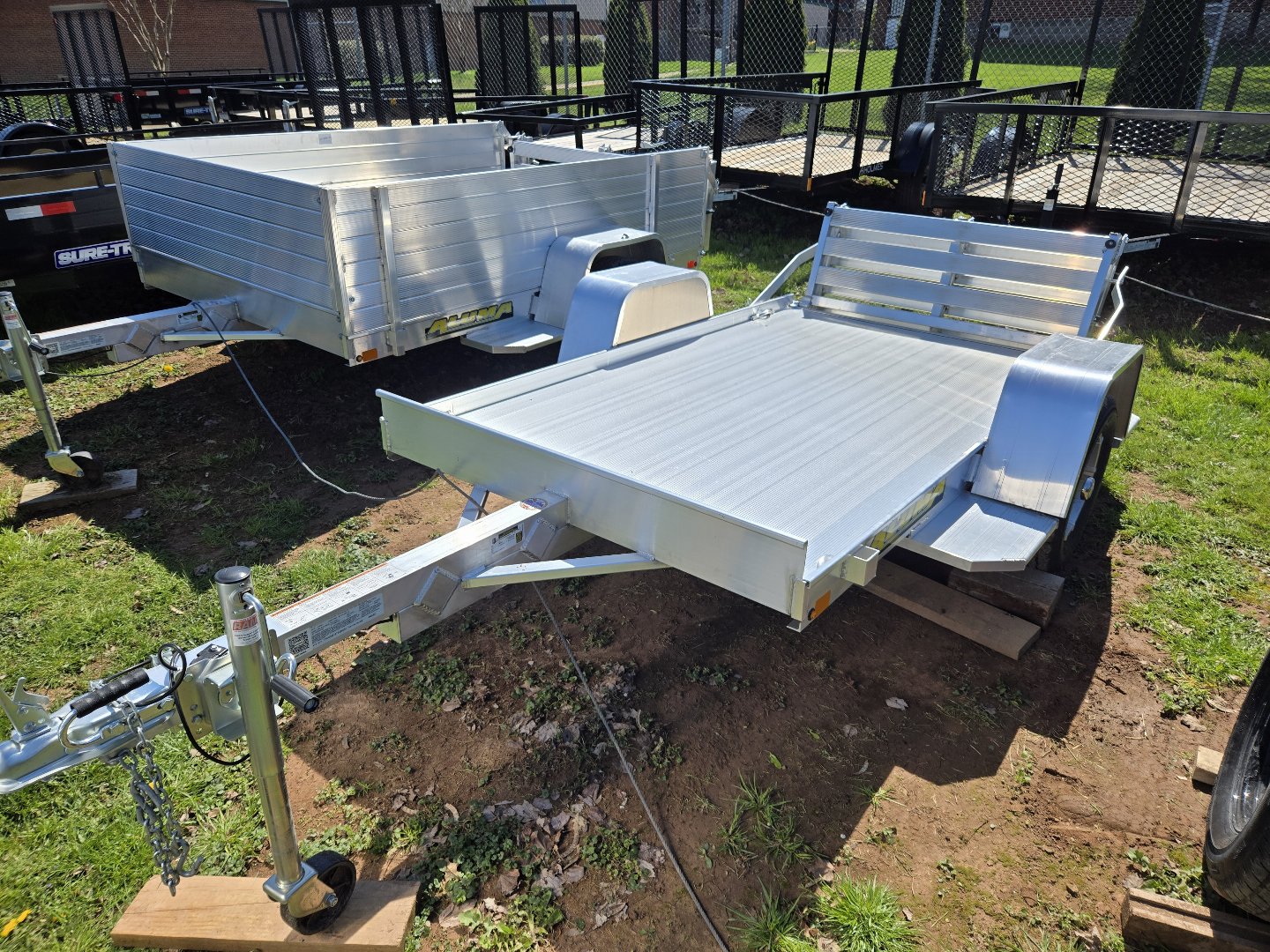 New 4' 6" x 8' ALUMA 548 Aluminum Utility Trailer 2K ***W/Bi-Fold ...