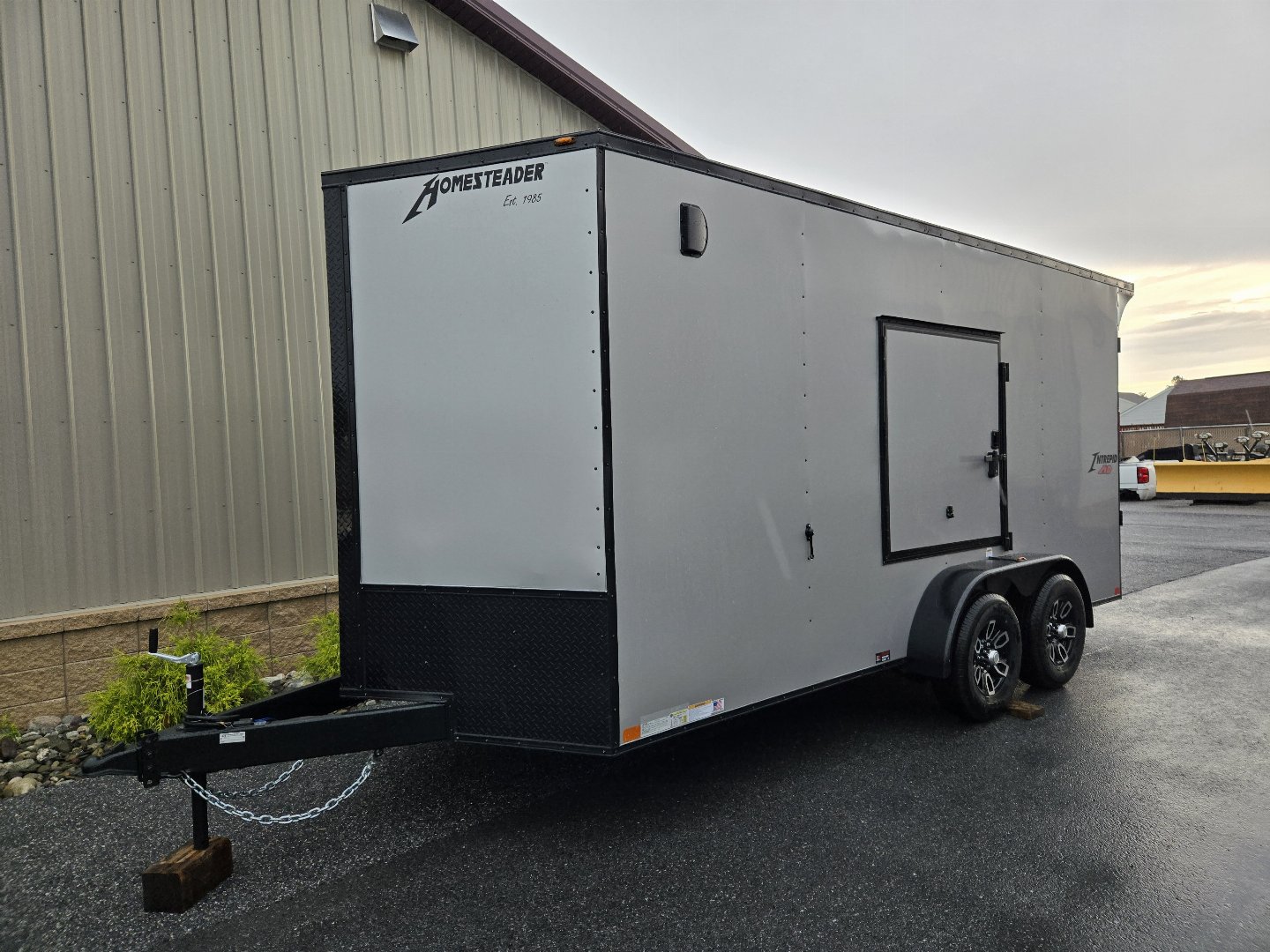 New 7 X 16 Homesteader Intrepid HD V-Nose Enclosed Cargo Trailer, 10k ...