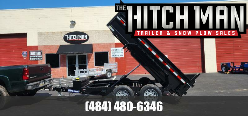 New 6 x 10 Sure-Trac Low-Pro Single Ram Dump Trailer 7k **w/Ramps ...