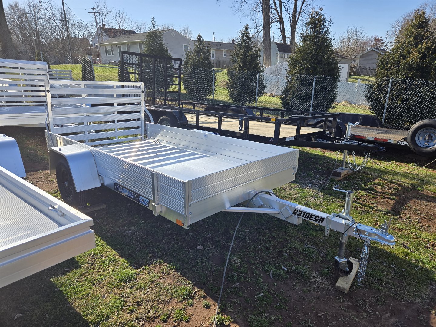 New 5'3" x 10' Aluma 6310ESA Aluminum Utility Trailer, 2K GVWR w/ 12 ...