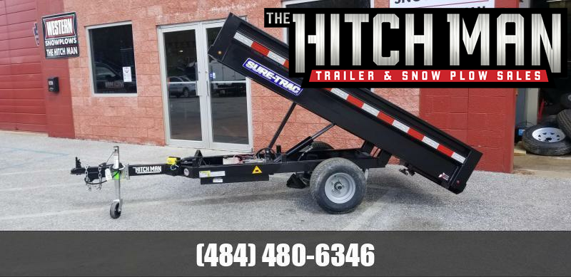 New 4.5 x 8 Sure-Trac Single Ram Utility Dump Trailer 3k | Boothwyn ...