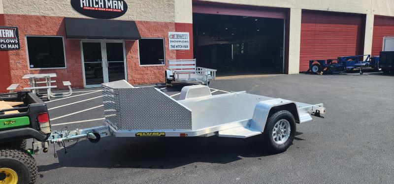 New 4'3" x 10'5" Aluma MC10 Aluminum Single Motorcycle Trailer 2k ...