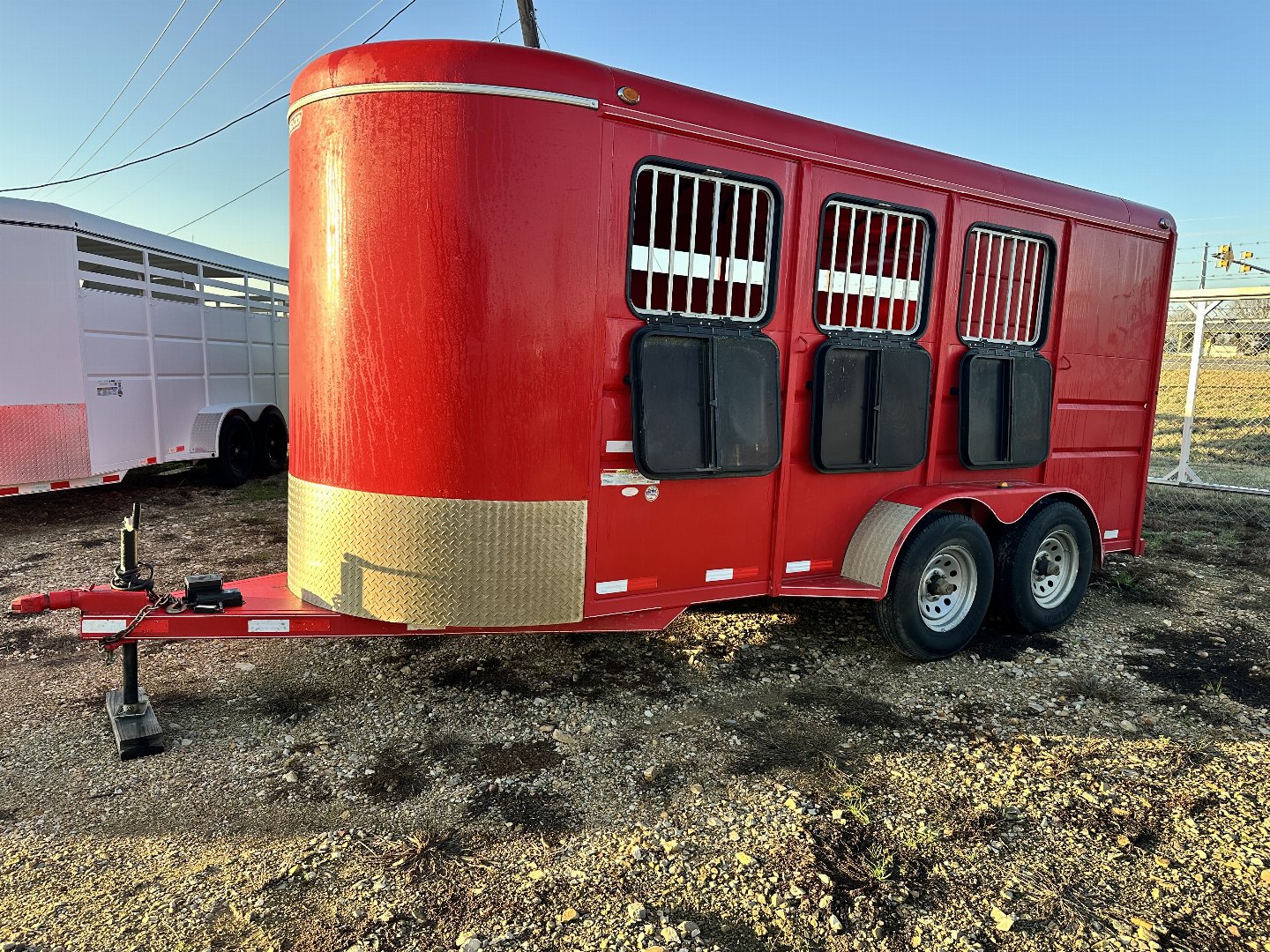 Used 2017 Delco Trailers BH6X16 Stock / Stock Combo Trailer | Paris Texas