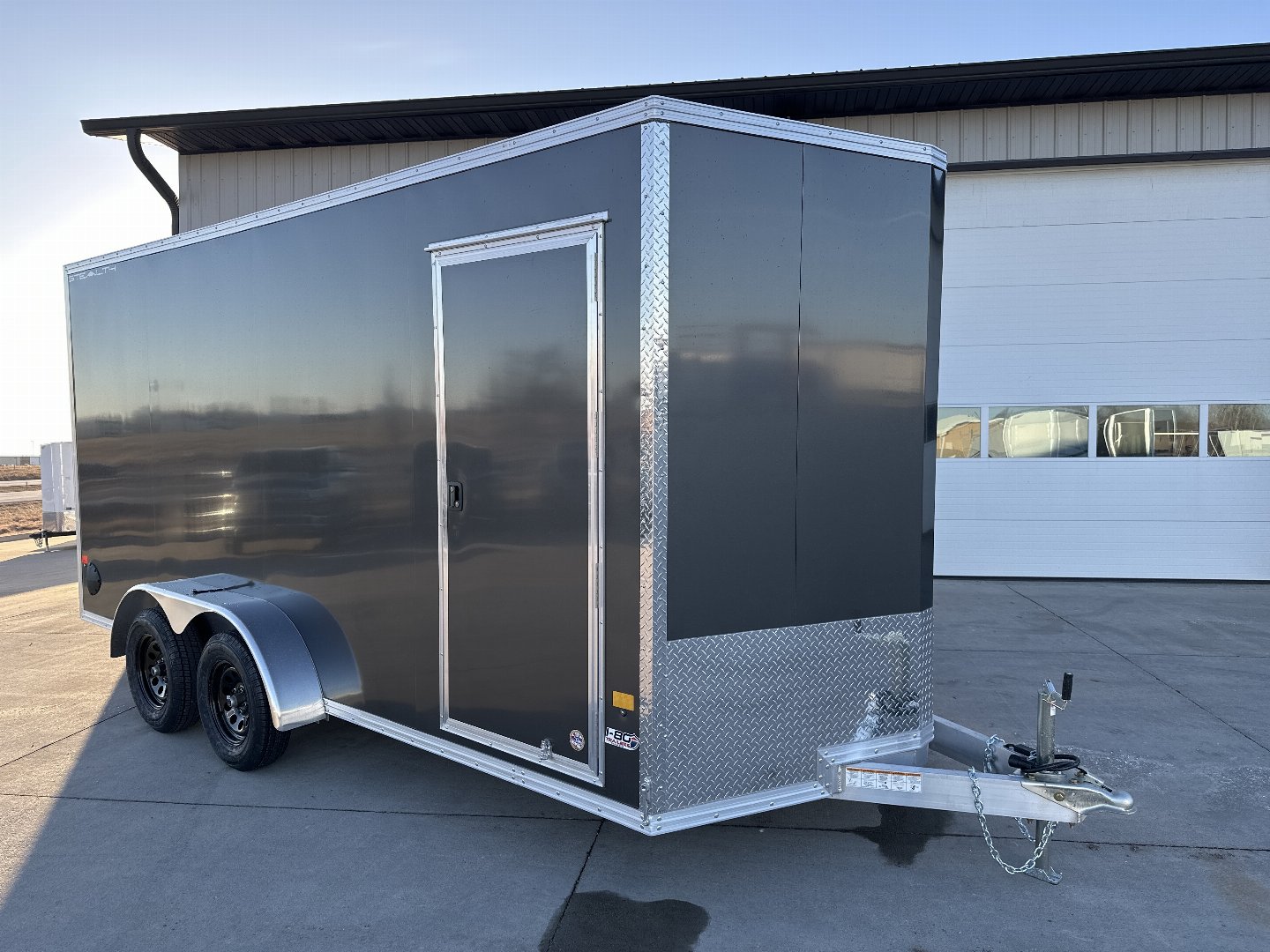 New 2025 Alcom Aluminum 7'x16' 7k XLT Pro V-Nose Enclosed Cargo Trailer ...