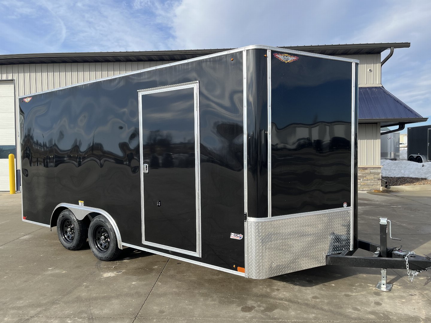 New 2025 H&H Trailers 8.5'x16' 7k Flat Top V-Nose Enclosed Cargo ...