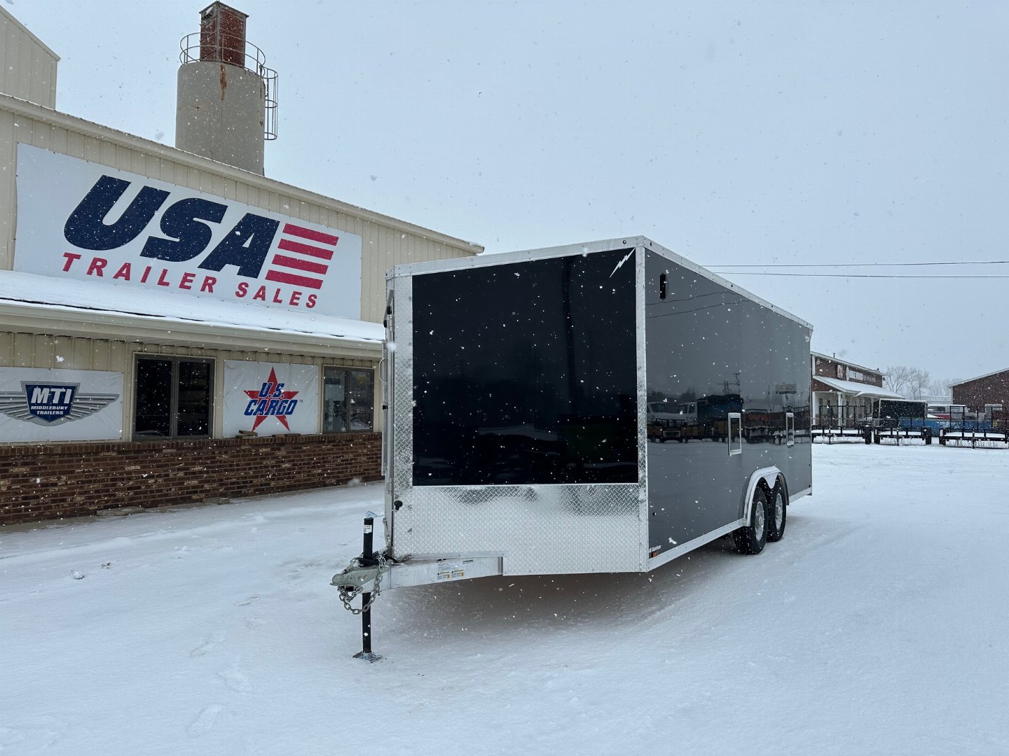 New 2025 Lightning Trailers 8x20 10K Aluminum Snowmobile Trailer ...