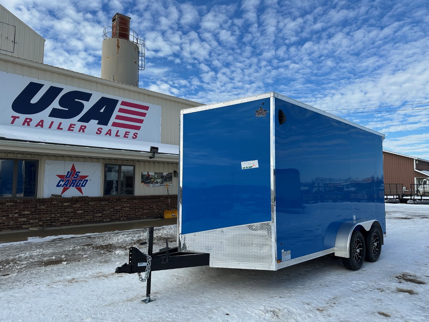 New 2025 US Cargo Ranger 7x14 +12" V-Nose Ramp Door w/Options Cargo ...