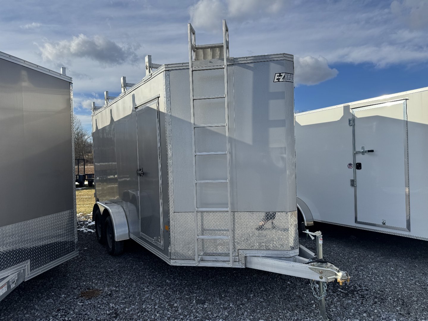 New 2025 E-Z HAULER 7X14 Aluminum Construction Trailer Cargo / Enclosed ...