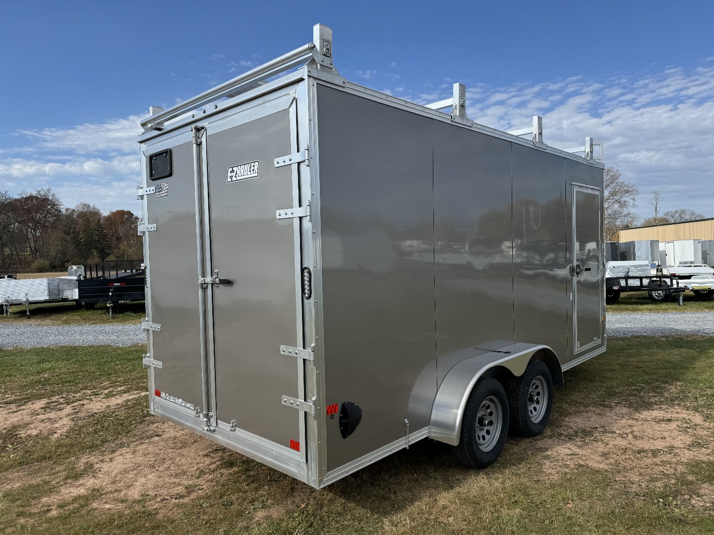 New 2025 E-Z HAULER 7X14 Aluminum Construction Trailer Cargo / Enclosed ...