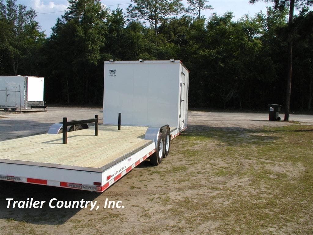 New NEW 8.5 x 30 Tandem Axle, Hybrid Enclosed Cargo + Open Deck Utility ...