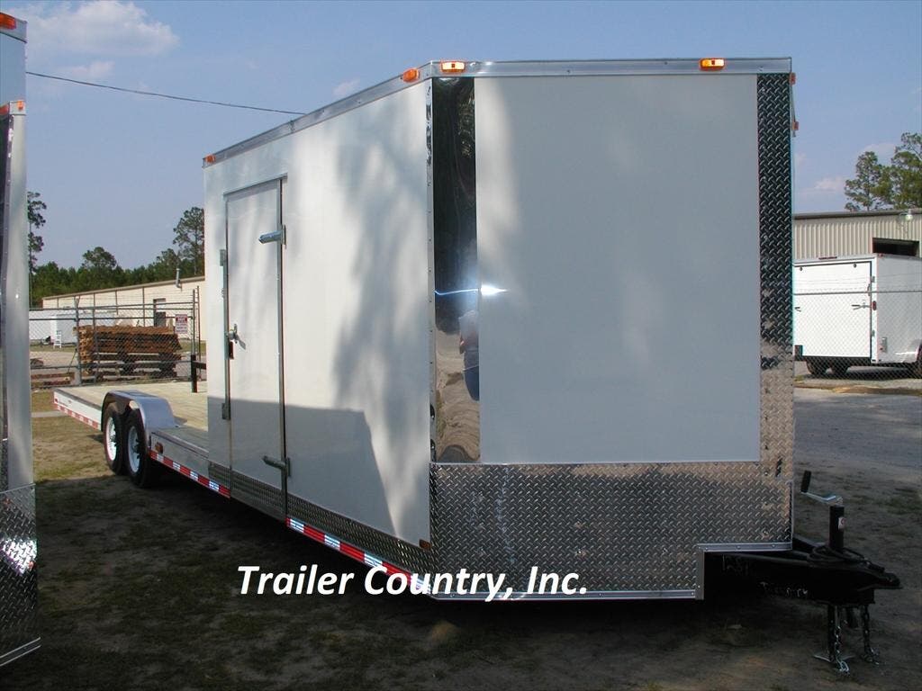 New NEW 8.5 x 30 Tandem Axle, Hybrid Enclosed Cargo + Open Deck Utility ...